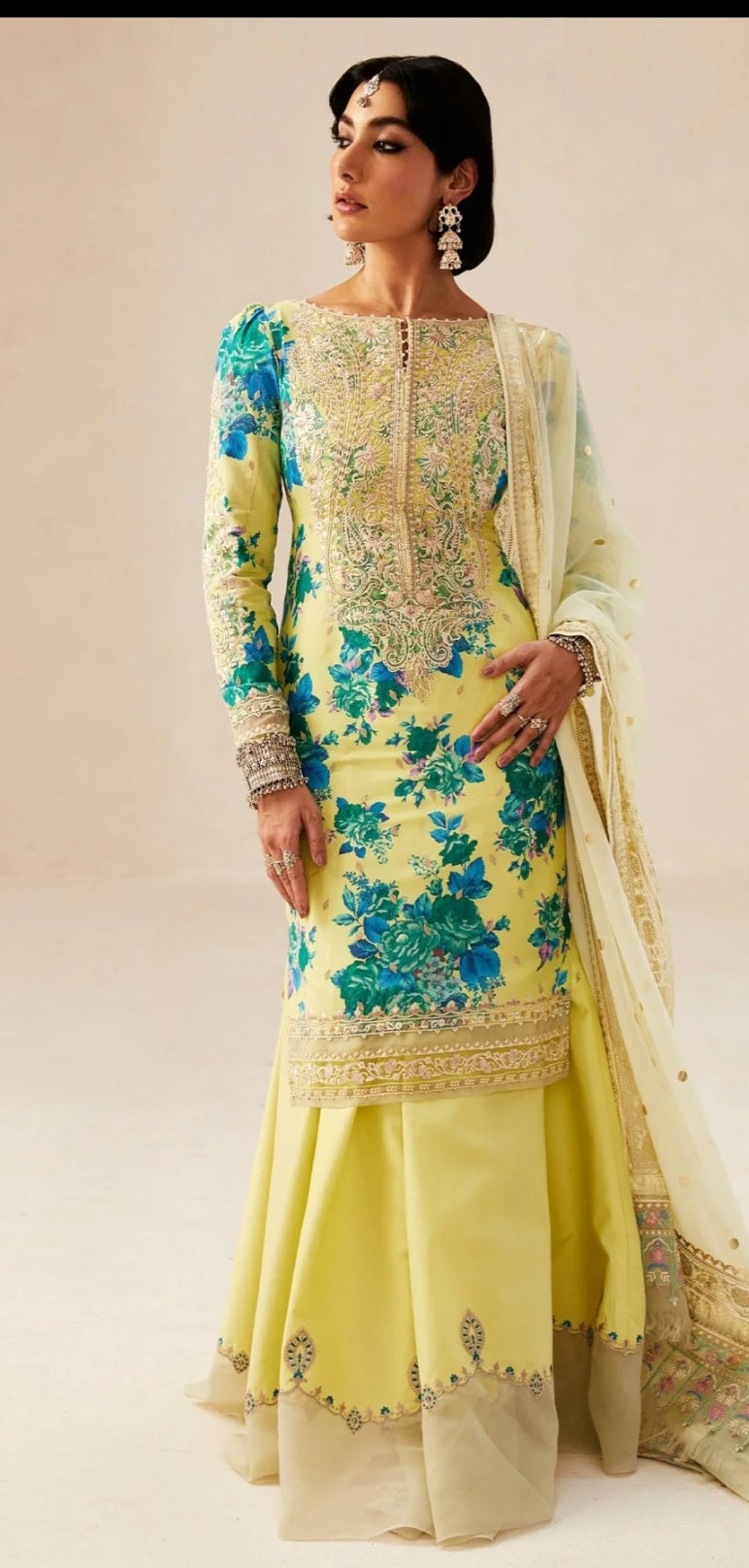 Phool kari luxury lawn 3pc – Monz Fashion