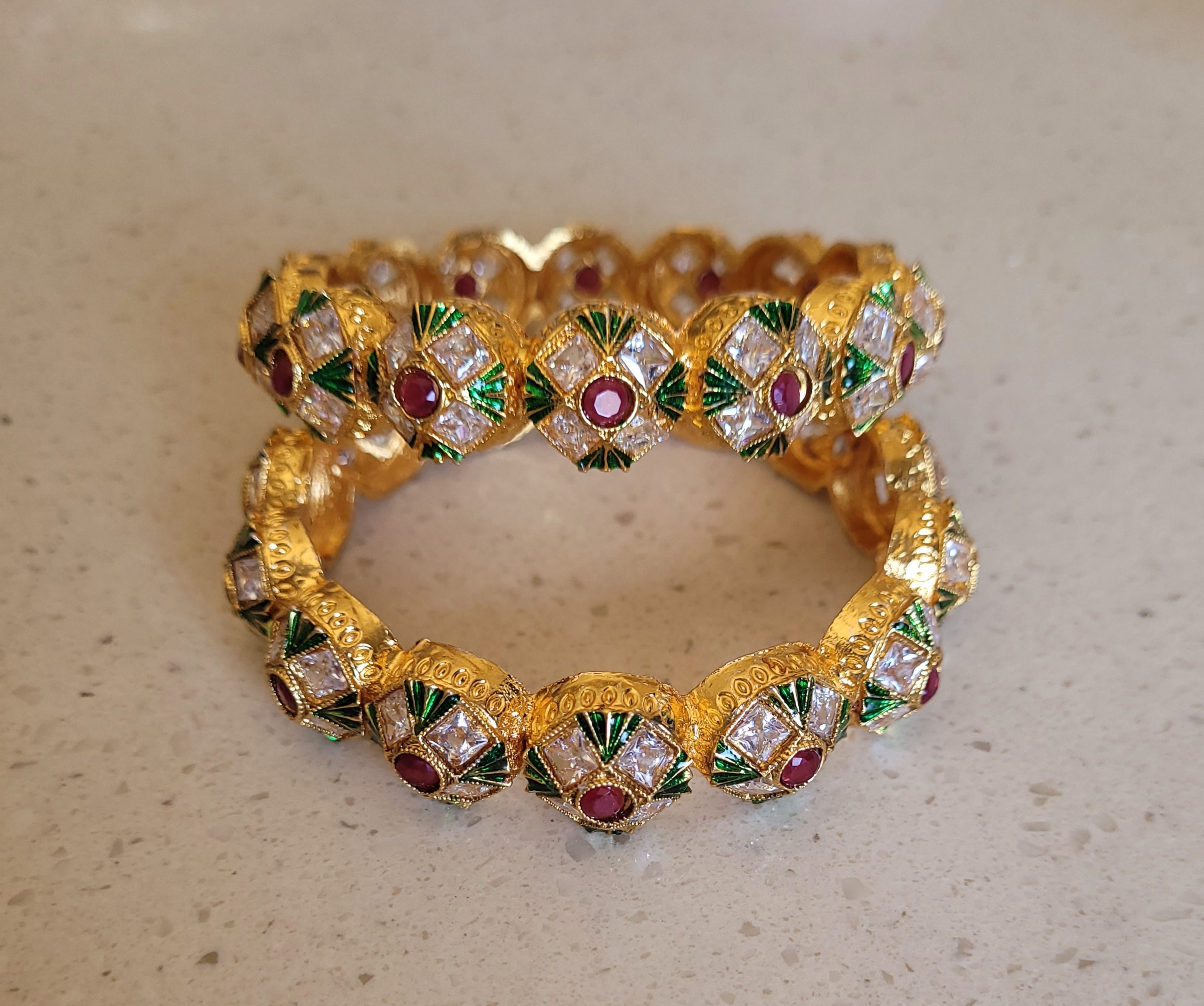 Stone Bangle Set – Monz Fashion