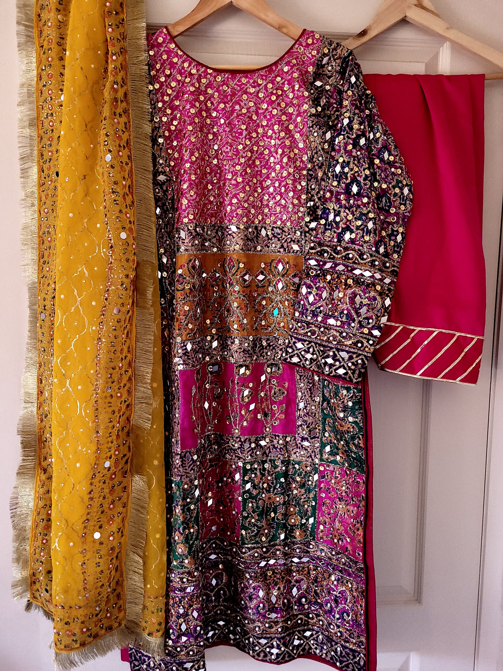 Pure Silk Mirror Wedding Formal 3 Piece – Monz Fashion