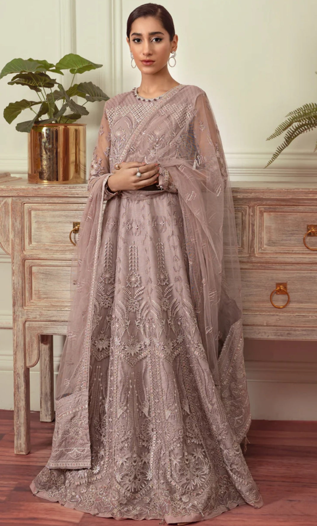 Spanish pink heavy 3pc dress – Monz Fashion